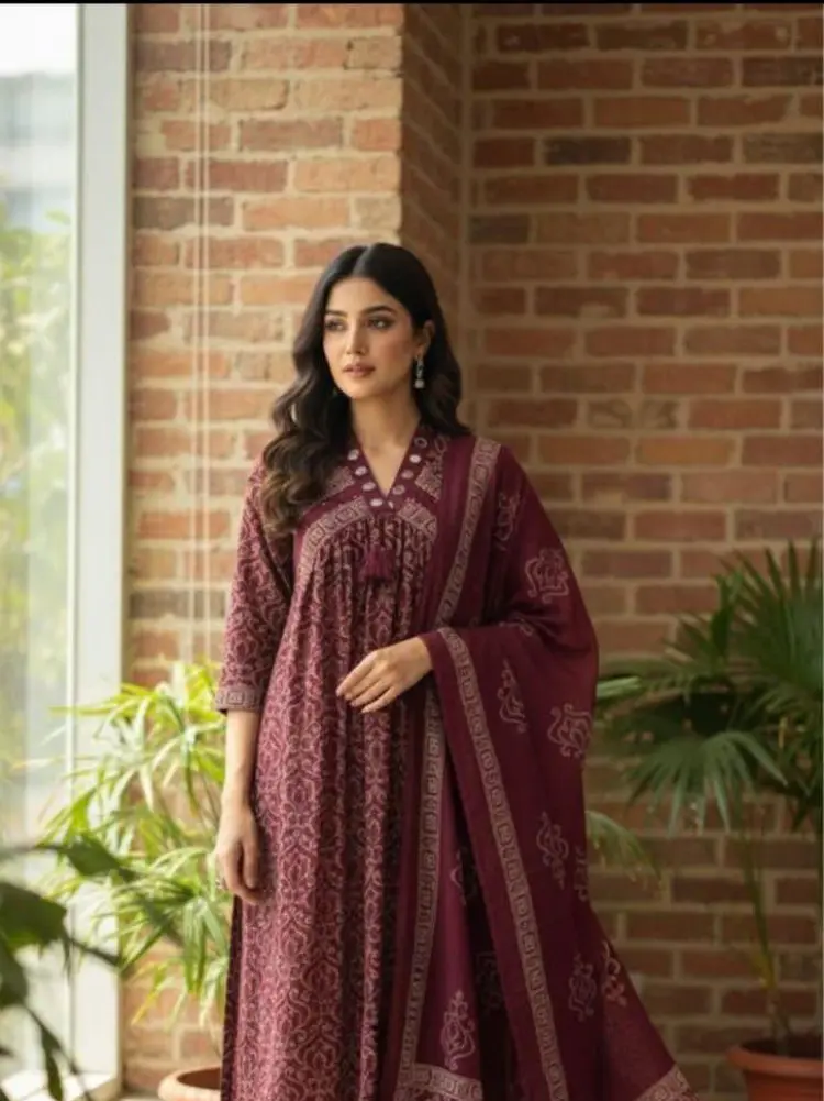 Budget Friendly Designer Cotton Original Mirror Work Suit