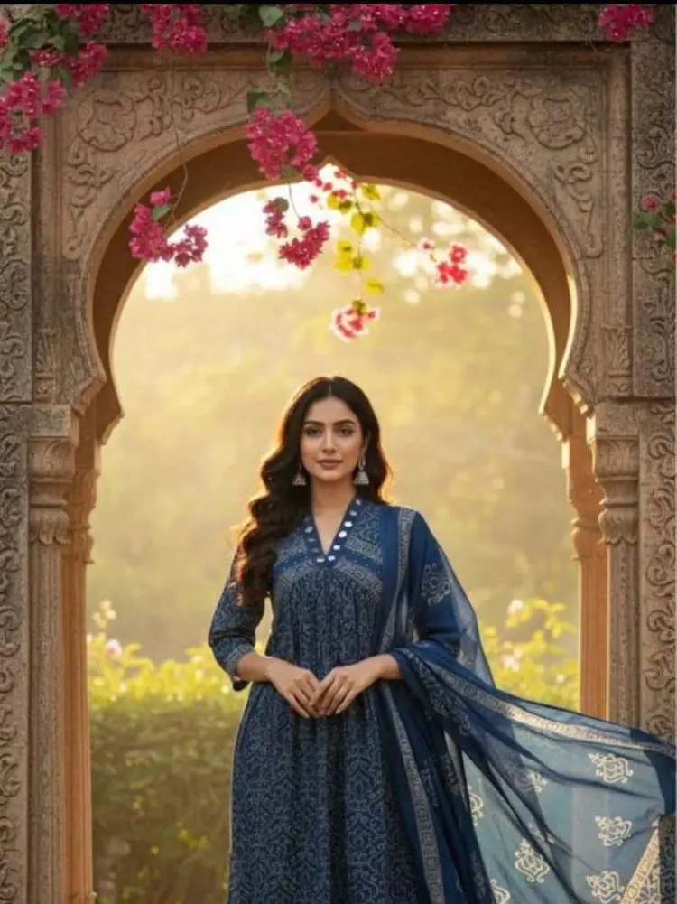 Budget Friendly Designer Cotton Original Mirror Work Suit